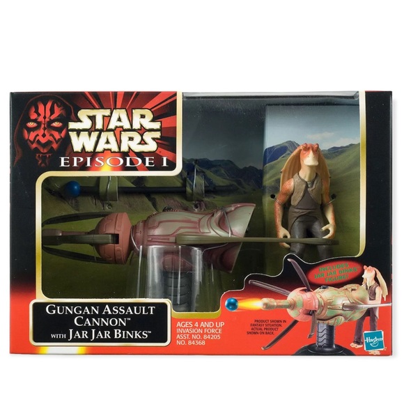 Star Wars | Toys | Vtg 998 Star Wars Gungan Assault Cannon With Jar Jar ...